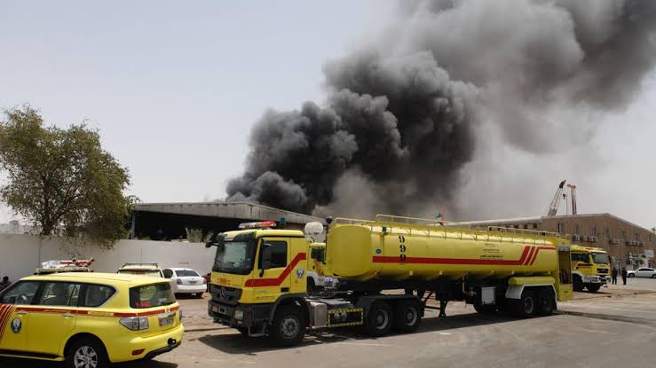 Fire breaks out in Abu Dhabi warehouse, situation under control - https ...